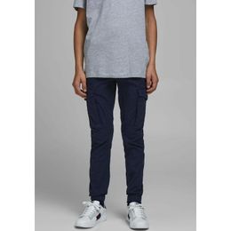 Jack & Jones Jack & Jones Junior Jungen Cargohose &raquo;JPSTPAUL JJFLAKE AKM 542 NAVY NOOS JNR&laquo; blau 158, N-Gr