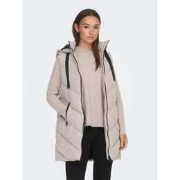 Jacqueline de Yong Jdy Damen JDY Steppweste &raquo;JDYSKYLAR LIFE HOOD WAISTCOAT OTW NOOS&laquo; grau S