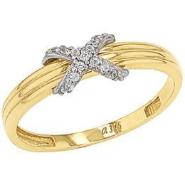 Amor Damen Fingerring &raquo;2037447/-48/-49/-50/-51&laquo; mit Zirkonia (synth.) gold