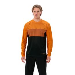 Vaude Herren Vaude Funktionsshirt &raquo;MEN'S MOAB LS T-SHIRT VI&laquo; sportliche Passform, atmungsaktives Mesh, feuchtigkeitsableitend gelb