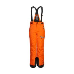Killtec Jungen Skihose &raquo;KSW 195 BYS SKI PNTS&laquo; Wasserdichte, atmungsaktive Skihose mit verstellbarer Taille und Latz orange 176, Normalgr&ouml;&szlig;en