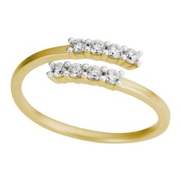 Firetti Damen Fingerring &raquo;Schmuck Geschenk Gold 375 Damenring Goldring Fantasie&laquo; mit Zirkonia (synth.) gold