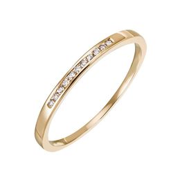 Firetti Damen Diamantring &raquo;Schmuck Geschenk Gold 585 Damenring Verlobungsring Goldring Memoire&laquo; mit Brillanten gold