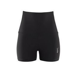 WINSHAPE Damen Hotpants &raquo;Functional Comfort HWL512C&laquo; High Waist Hot Pants schwarz L, Normalgr&ouml;&szlig;en