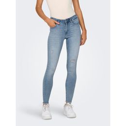 Only Damen Only Ankle-Jeans &raquo;ONLBLUSH MID SK AK RW DS DNM REA685 NOOS&laquo; blau XL (42), L&auml;nge 32