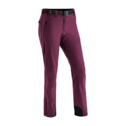 Maier Sports Damen Funktionshose &raquo;Tech Pants W&laquo; Warme Softshellhose, elastisch und winddicht pink 46, Normalgr&ouml;&szlig;en