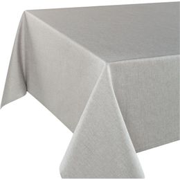 Delindo Lifestyle Tischdecke &raquo;WIEN&laquo; Fleckabweisend, pflegeleicht, 180 g/m&sup2; grau Polyester