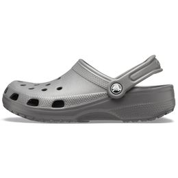 Crocs Damen Clog &raquo;Classic&laquo; Sommerschuh, Gartenschuh, Poolslides, mit typischem Logo grau 38