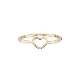 CAI Ca&iuml; Damen CA&Iuml; Fingerring &raquo;925/- Sterling Silber gelb vergoldet Herz&laquo;