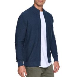 INDICODE Herren Strickjacke &raquo;Marland&laquo; blau XXL