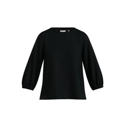 comma, Comma Damen Sweatshirt, Boxy Passform, Rundhals schwarz 34