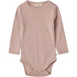 Wheat Jungen Wheat &raquo;Wool Body L/S Lucca&laquo; aus reiner Merinowolle rosa 86, N-Gr