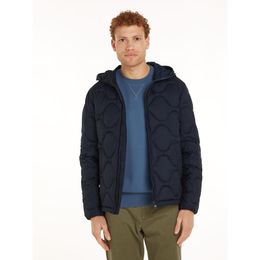 Tommy Hilfiger Damen Steppjacke &raquo;ONION QUILTED HOODED JACKET&laquo; Mit Zwiebelsteppung blau L