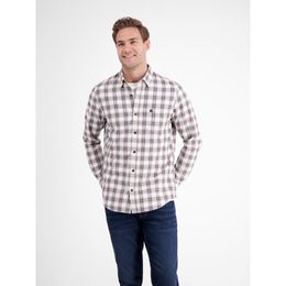 Lerros Herren Lerros Karohemd langarm, mit Button-Down-Kragen M, N-Gr