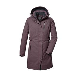 Killtec Damen Parka &raquo;KOW 303 WMN PRK&laquo; Wasserdichter, atmungsaktiver Damenparka mit abnehmbarer Kapuze lila 40