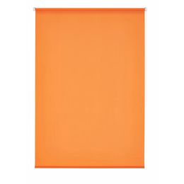 K-home Seitenzugrollo &raquo;Klemmfix-Rollo&laquo; Lichtschutz ohne Bohren 1 St&uuml;ck orange Polyester