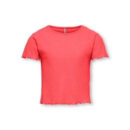 Kids Only M&auml;dchen KIDS Only T-Shirt &raquo;KOGNELLA S/S O-NECK TOP NOOS JRS&laquo; mit s&uuml;&szlig;er Wellenkante 122/128