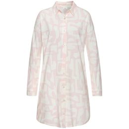 s.Oliver Damen s.Oliver Nachthemd Seitennahttaschen mit grafischem Print rosa 36/38, N-Gr