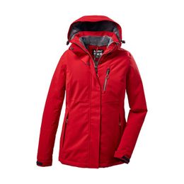 Killtec Damen Outdoorjacke &raquo;KOW 170 KG WMN JCKT&laquo; Damen Funktionsjacke: wasserdicht, atmungsaktiv, abnehmbare Kapuze rot 21
