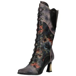 Laura Vita Damen Laura Vita Schn&uuml;rstiefel &raquo;Laura Vita Stiefel Leder/Textil&laquo; schwarz 38