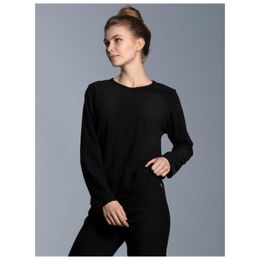 TRIGEMA Damen Strickfleece-Pullover &raquo;TRIGEMA Fleece&ndash;Rundhalsshirt&laquo; schwarz S