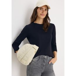 Cecil Damen 3/4-Arm-Shirt mit 3/4-&Auml;rmel blau XS (36)