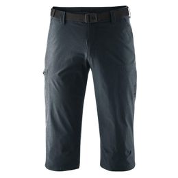 Gonso Herren Fahrradhose &raquo;Porto&laquo; Herren 3/4 Radhose, Innenhose mit Sitzpolster, Bund inkl. G&uuml;rtel grau L, Normalgr&ouml;&szlig;en
