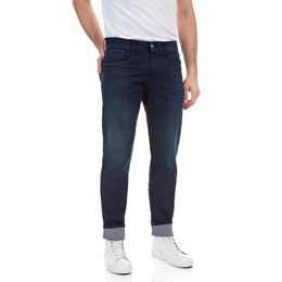 Replay Herren Slim-fit-Jeans &raquo;Anbass Superstretch&laquo; elastisch blau 33, L&auml;nge 34
