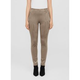Only Damen Only Leggings &raquo;ONLANGALI LIFE ZIP FAUX S LEGGING CC PNT&laquo; braun XS (34), L&auml;nge 32