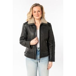 Mauritius Damen Lederjacke &raquo;MWIske&laquo; mit Umlegekragen XL Trachtenmode