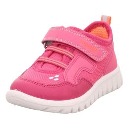 Superfit M&auml;dchen Klettschuh &raquo;SPORT7 MINI WMS: mittel&laquo; Sneaker zum Schlupfen, unifarben, Gr&ouml;&szlig;enschablone zum Download pink 24