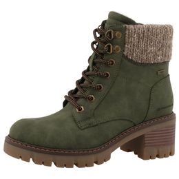 Tom Tailor Damen Tom Tailor Winterstiefelette Workerboots, Stiefelette mit Blockabsatz 37