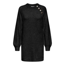 Only Damen Only Strickkleid &raquo;ONLFI LIFE LS BUTTON ONEC DRESS ZL KNT&laquo; schwarz S, N-Gr