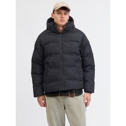 Jack & Jones Jack & Jones Herren Steppjacke &raquo;JJESOHO PUFFER HOOD SN&laquo; mit Kapuze schwarz L