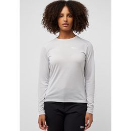 Jack Wolfskin Damen Langarmshirt &raquo;VONNAN LS T W&laquo; grau S (36)