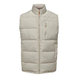 Only & Sons Only & Sons Herren ONLY & SONS &raquo;ONSJAKE QUILTED VEST OTW&laquo; silber S
