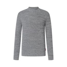 JOOP! Joop Jeans Herren Strickpullover &raquo;Orlinor&laquo; mit Stehkragen silber S