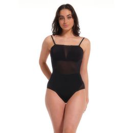MAGIC BODYFASHION Damen MAGIC BODYFASHION Shaping-Body Mit Mesh-Details schwarz S, N-Gr