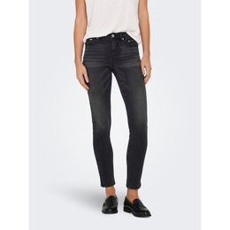 Only Damen Only Skinny-fit-Jeans &raquo;ONLWAUW MW ZIP SK ANK DNM BOX&laquo; schwarz M (38), L&auml;nge 32