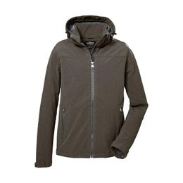 Killtec Herren Softshelljacke &raquo;Herren Softshelljacke&laquo; Wasserabweisende Softshelljacke mit Fleece, abnehmbarer Kapuze gr&uuml;n XXL