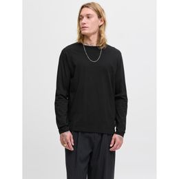 Jack & Jones Jack & Jones Herren Rundhalsshirt &raquo;JJEORGANIC BASIC TEE LS O-NECK NOOS&laquo; schwarz S