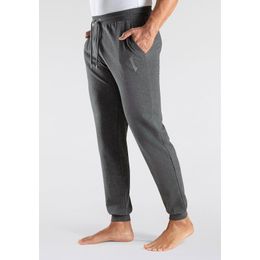 Bench. Loungewear Herren Sweathose Jogginghose mit Kordel, aus Baumwoll-Mix grau 44/46 (S), N-Gr