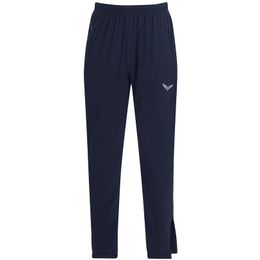 TRIGEMA Damen Jerseyhose &raquo;TRIGEMA Freizeithose mit Bein-Rei&szlig;verschluss&laquo; blau L, US-Gr&ouml;&szlig;en