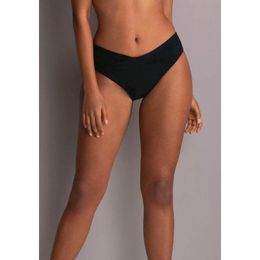 Rosa Faia Damen Bikini-Hose &raquo;Liz&laquo; &uuml;berkreuzter Raffblende am Bund, Sichtfutter, Mix & Match, basic schwarz 44, N-Gr