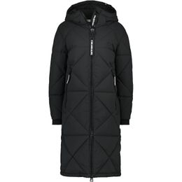 alife and kickin Alife & Kickin Damen Winterjacke &raquo;Damen EnyaAK A&laquo; Figurnah geschnittener Wintermantel mit 2-Wege Rei&szlig;verschluss schwarz S