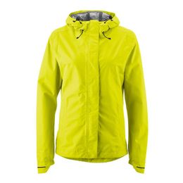 Gonso Damen Fahrradjacke &raquo;SAVE JACKET ESSENTIAL W&laquo; Damen Regenjacke wind- und wasserdicht, Radjacke mit Kapuze gelb 42