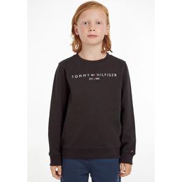 Tommy Hilfiger Jungen Sweatshirt &raquo;ESSENTIAL SWEATSHIRT&laquo;, Kinder Kids Junior MiniMe,f&uuml;r Jungen und M&auml;dchen schwarz 6/116