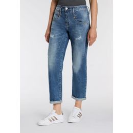 Herrlicher Damen Boyfriend-Jeans &raquo;Shyra Tap Denim&laquo; mit halbverdeckter Knopfleiste 33, N-Gr