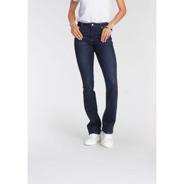 Tamaris Damen Bootcut-Jeans normale Leibh&ouml;he, Bootcut, mit ausgestelltem Bein blau 34, N-Gr