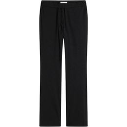 bonprix Damen bonprix Stretch-Hose &raquo;Stretch-Hose&laquo; aus Polyester und Viskose, mit Elasthan-Anteil, Regular Fit schwarz 50, N-Gr